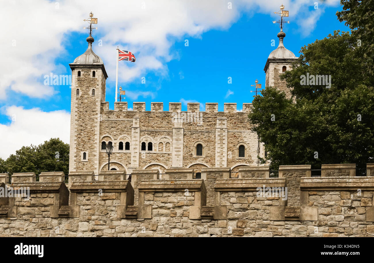 The White Tower -Main castle within the Tower of London,United Kingdom ...
