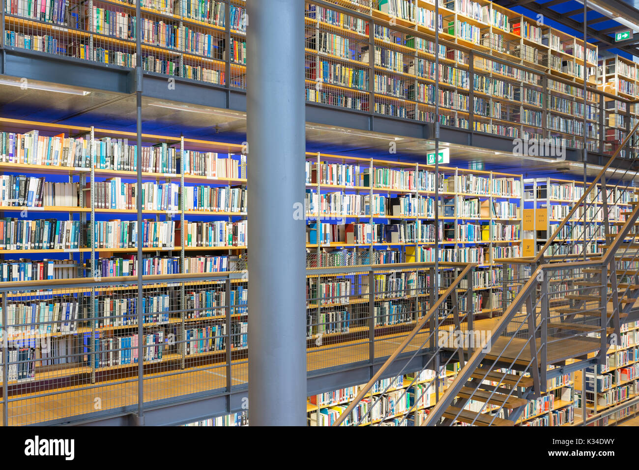 DELFT, THE NETHERLANDS - AUGUST 19, 2017: Library Technical University ...