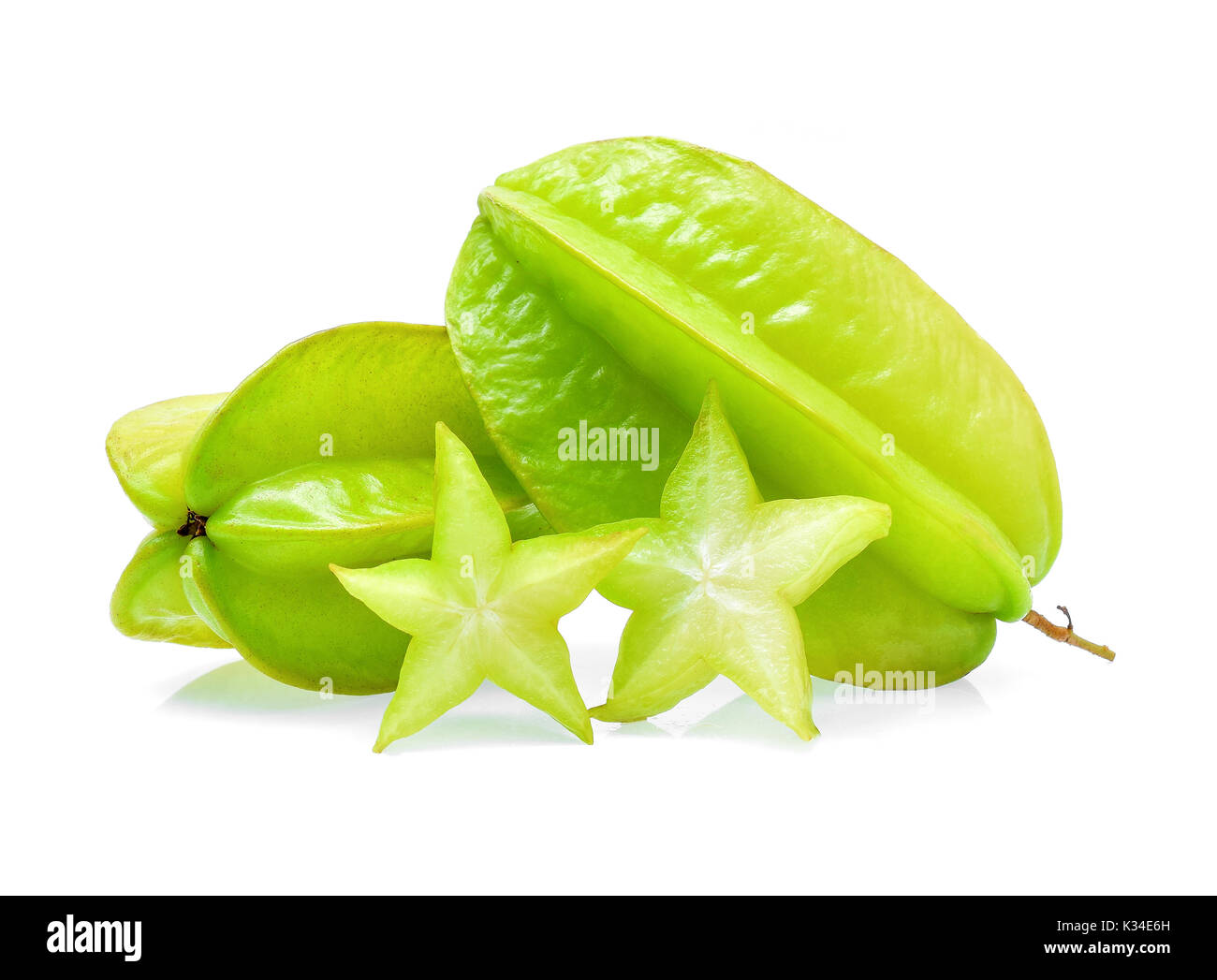 Star apple on white background Stock Photo - Alamy