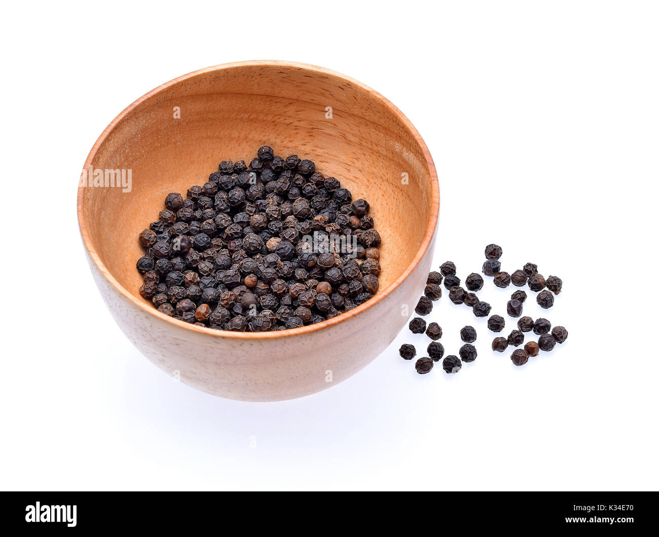 pepper corn on white background Stock Photo - Alamy