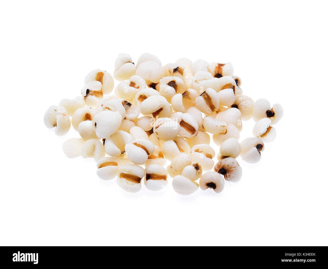 Millet grains isolated on white background Stock Photo - Alamy