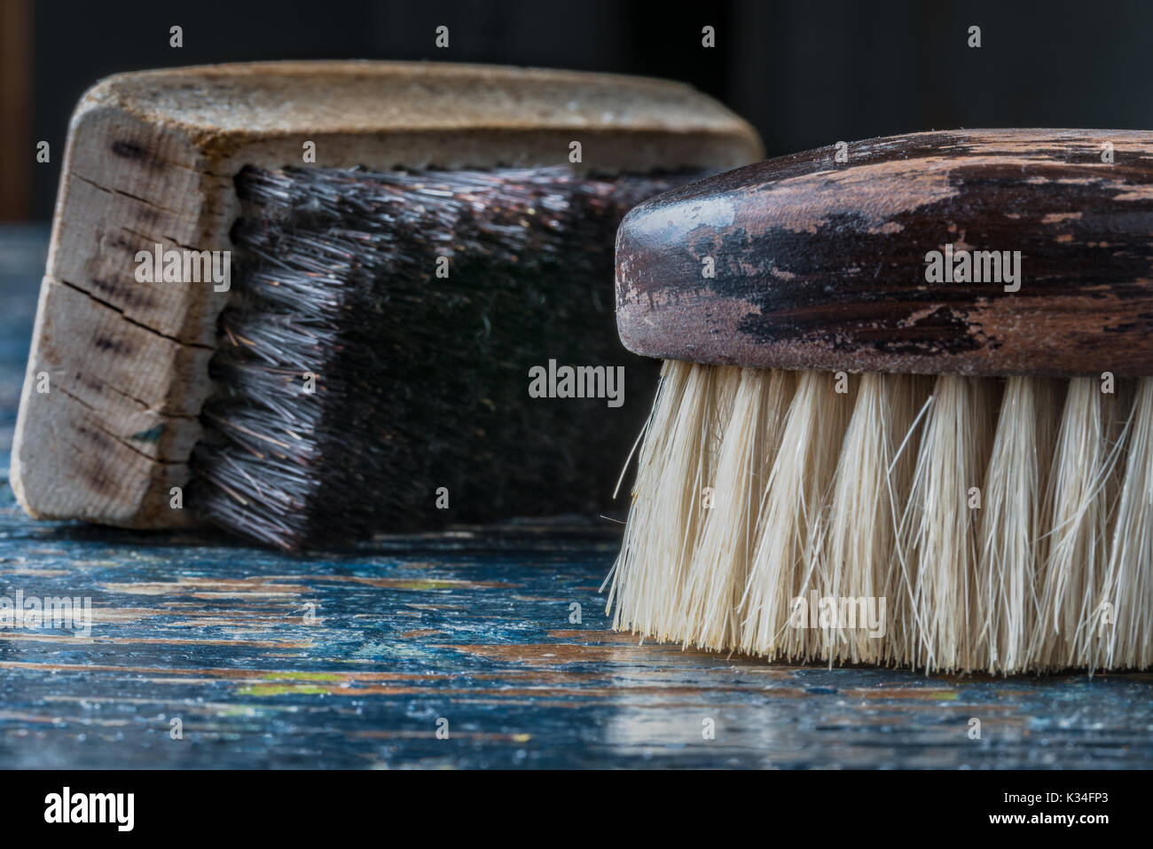 Old Scrub Brushes Stock Photo - Alamy