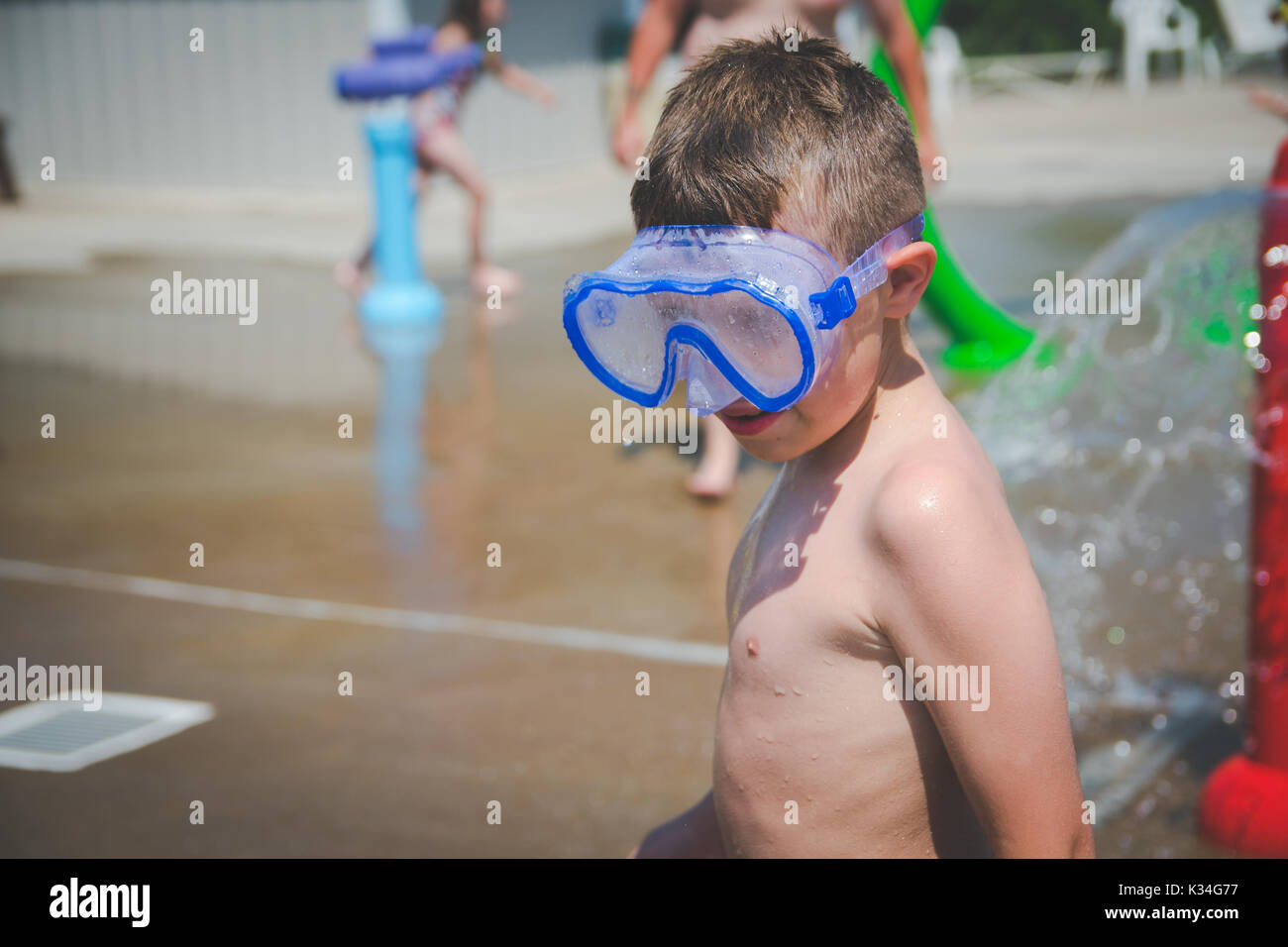 Boy snorkel mask funny hi-res stock photography and images - Alamy