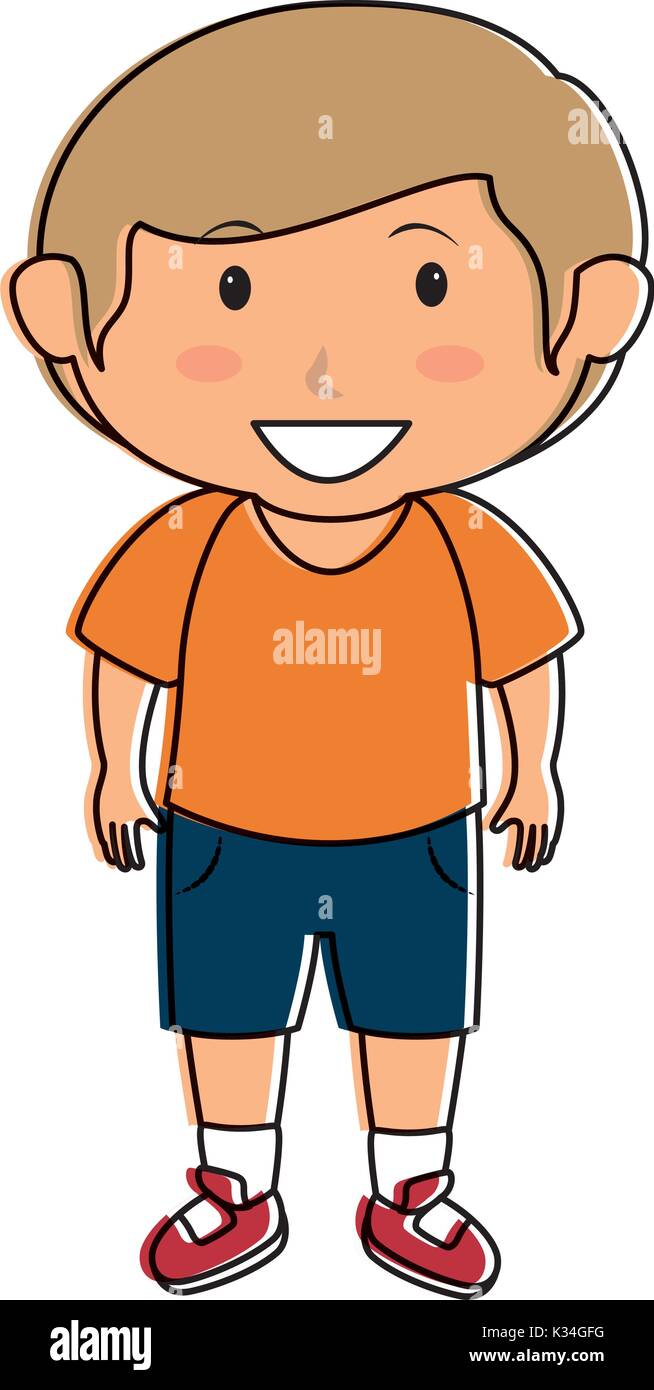 cute little boy character vector illustration design Stock Vector Image ...