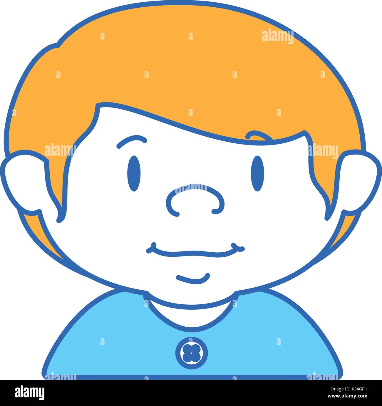 cute little boy character vector illustration design Stock Vector Image ...