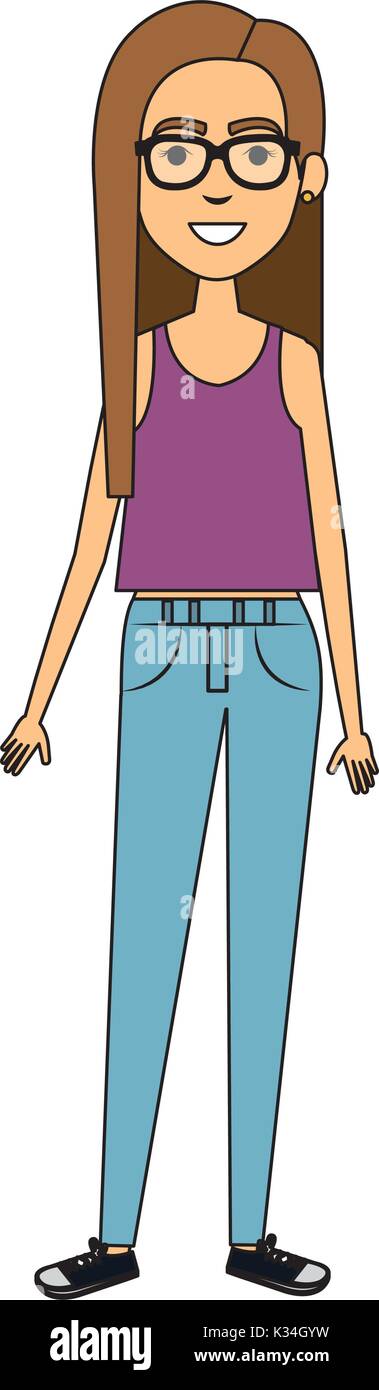 beautiful woman avatar character vector illustration design Stock ...