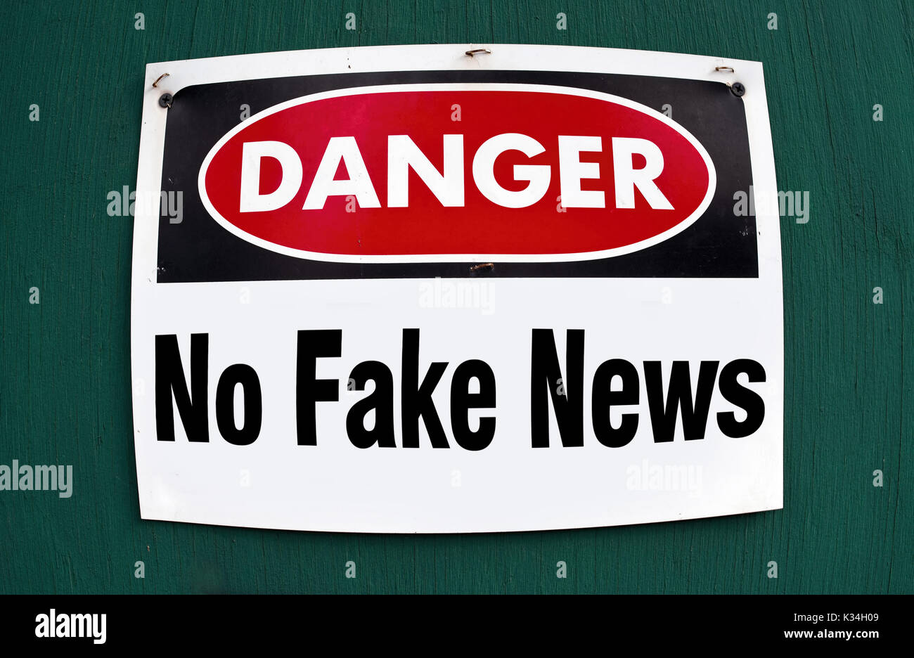 Danger no Fake News sign Stock Photo - Alamy