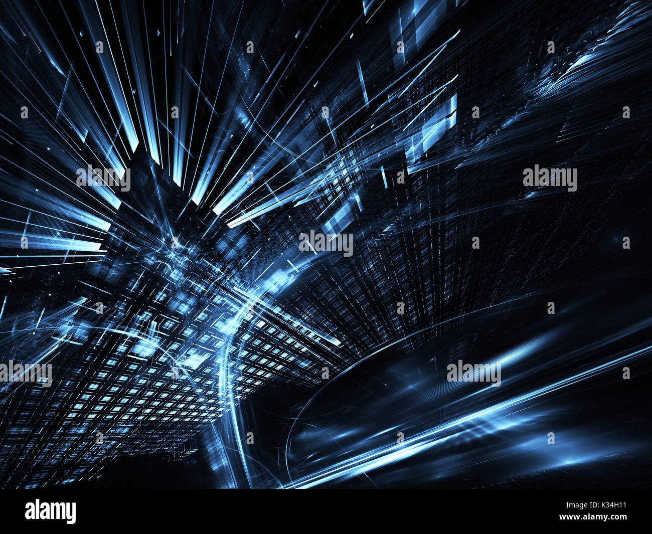 Abstract technology illustration, illustration Stock Photo - Alamy