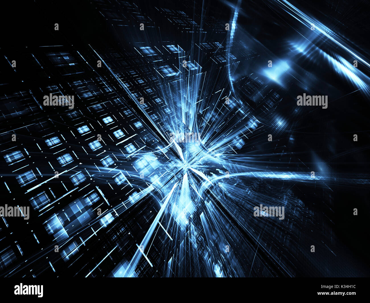 Abstract technology illustration, illustration Stock Photo - Alamy
