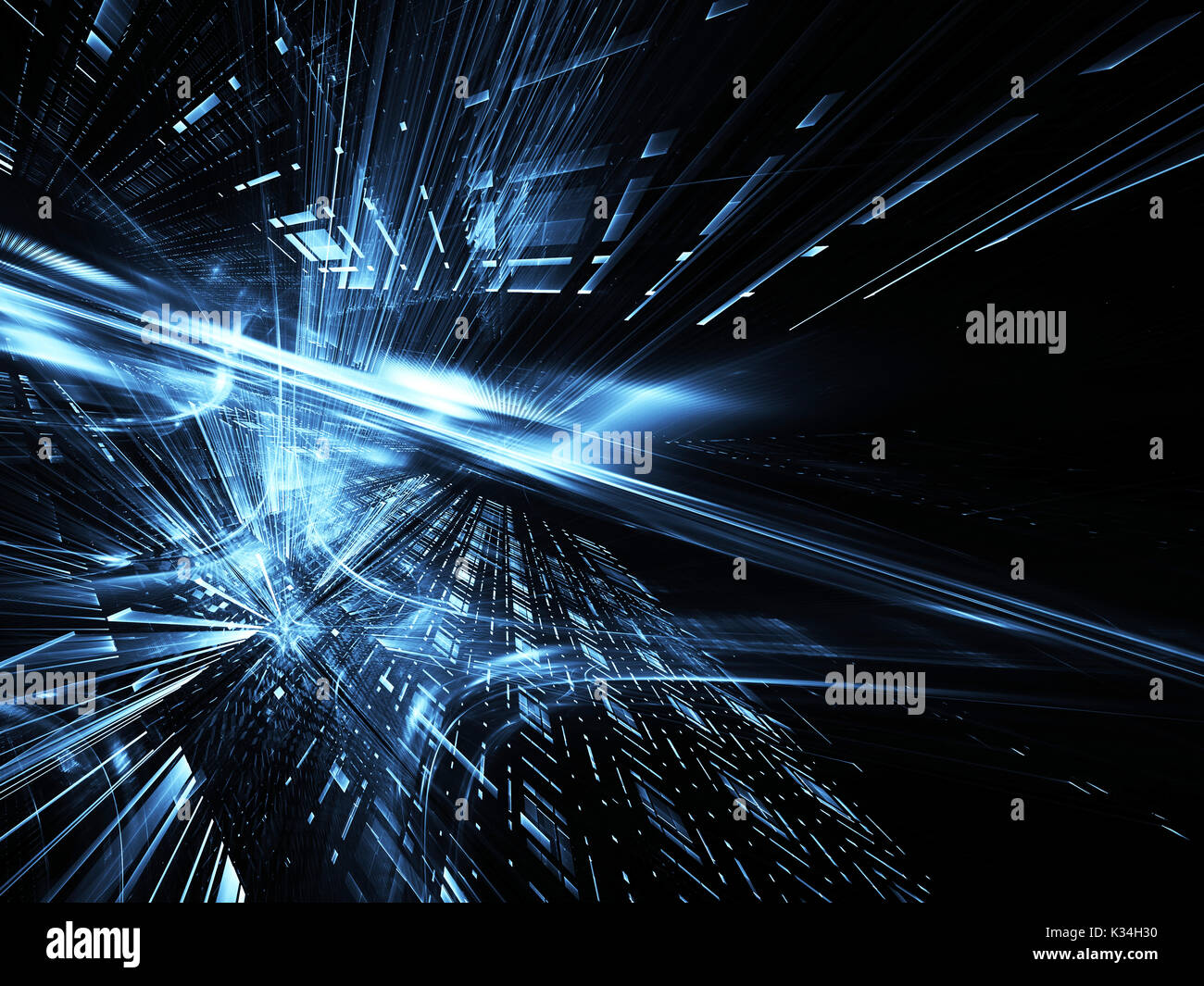 Abstract technology illustration, illustration Stock Photo - Alamy