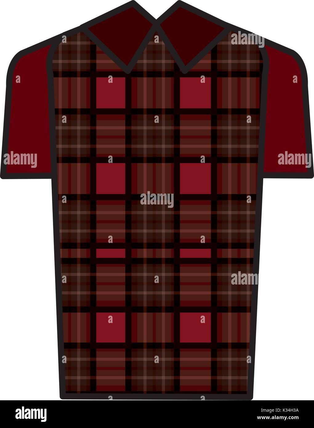 plaid sweater classic icon vector illustration design Stock Vector ...