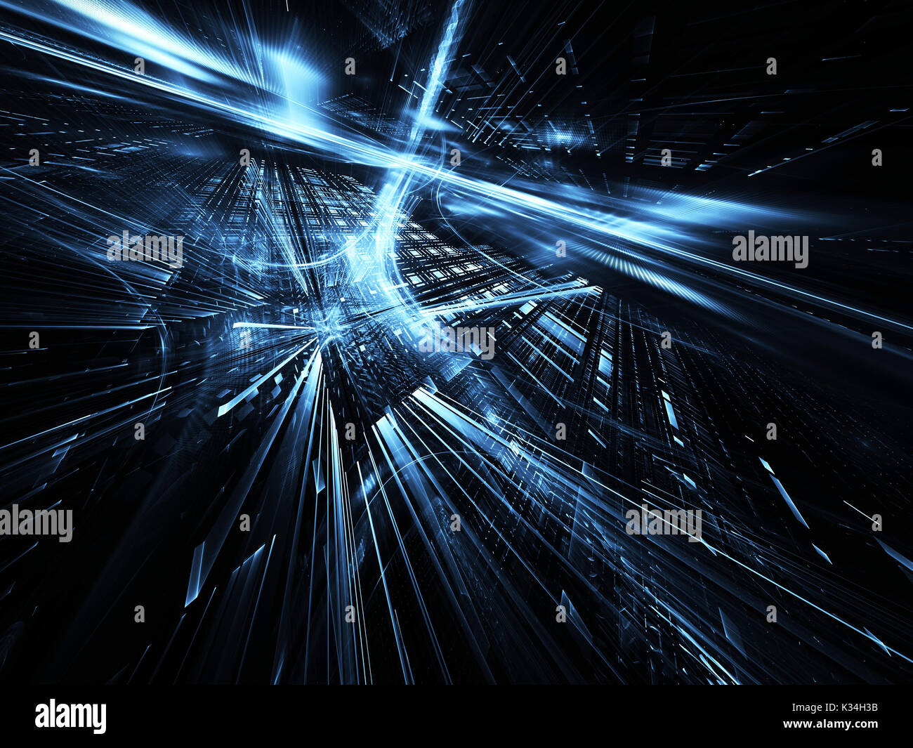 Abstract technology illustration, illustration Stock Photo - Alamy
