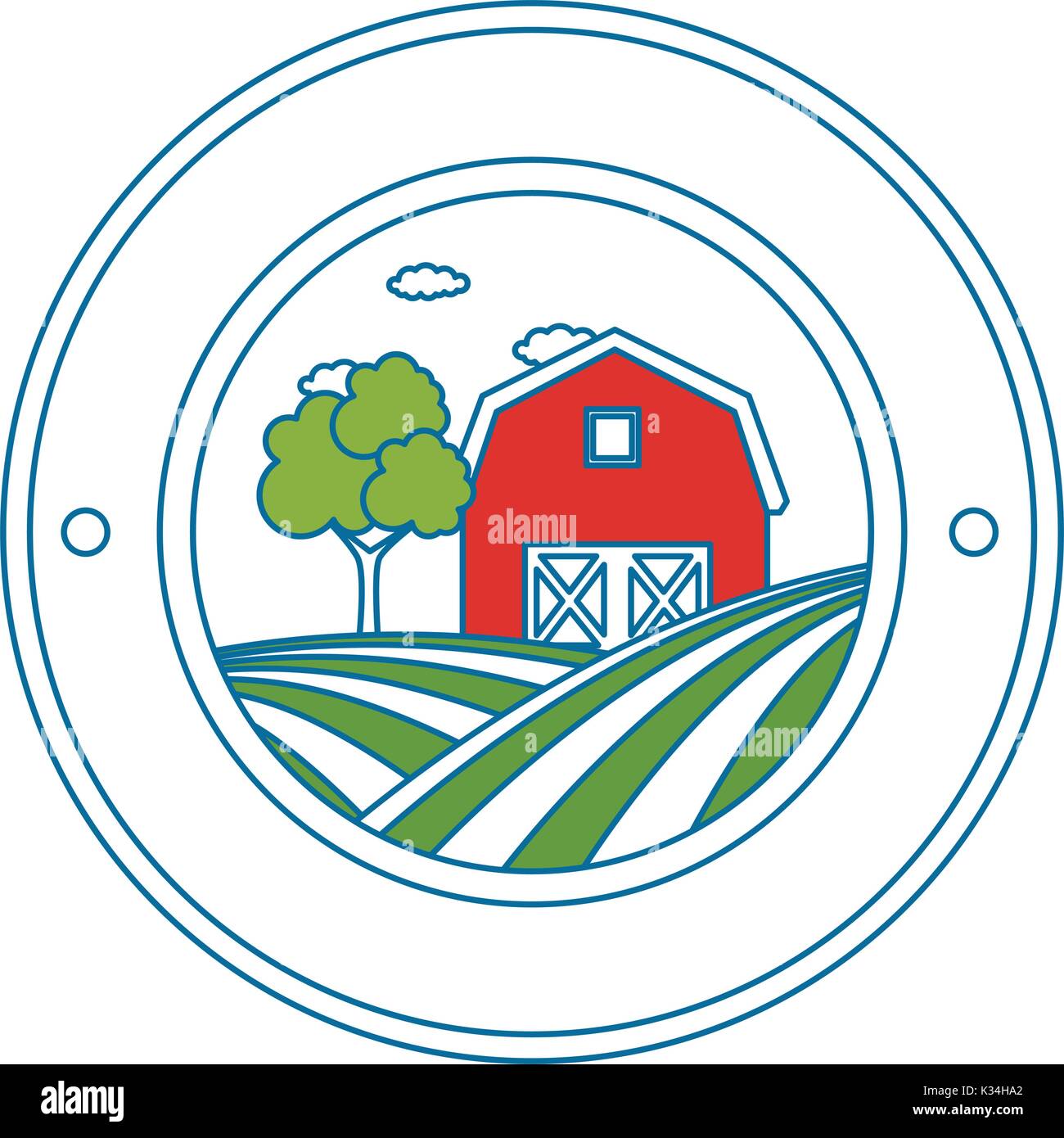 stable building seal stamp vector illustration design Stock Vector ...