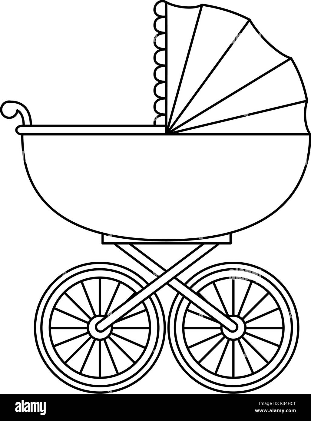 baby cart isolated icon vector illustration design Stock Vector Image ...