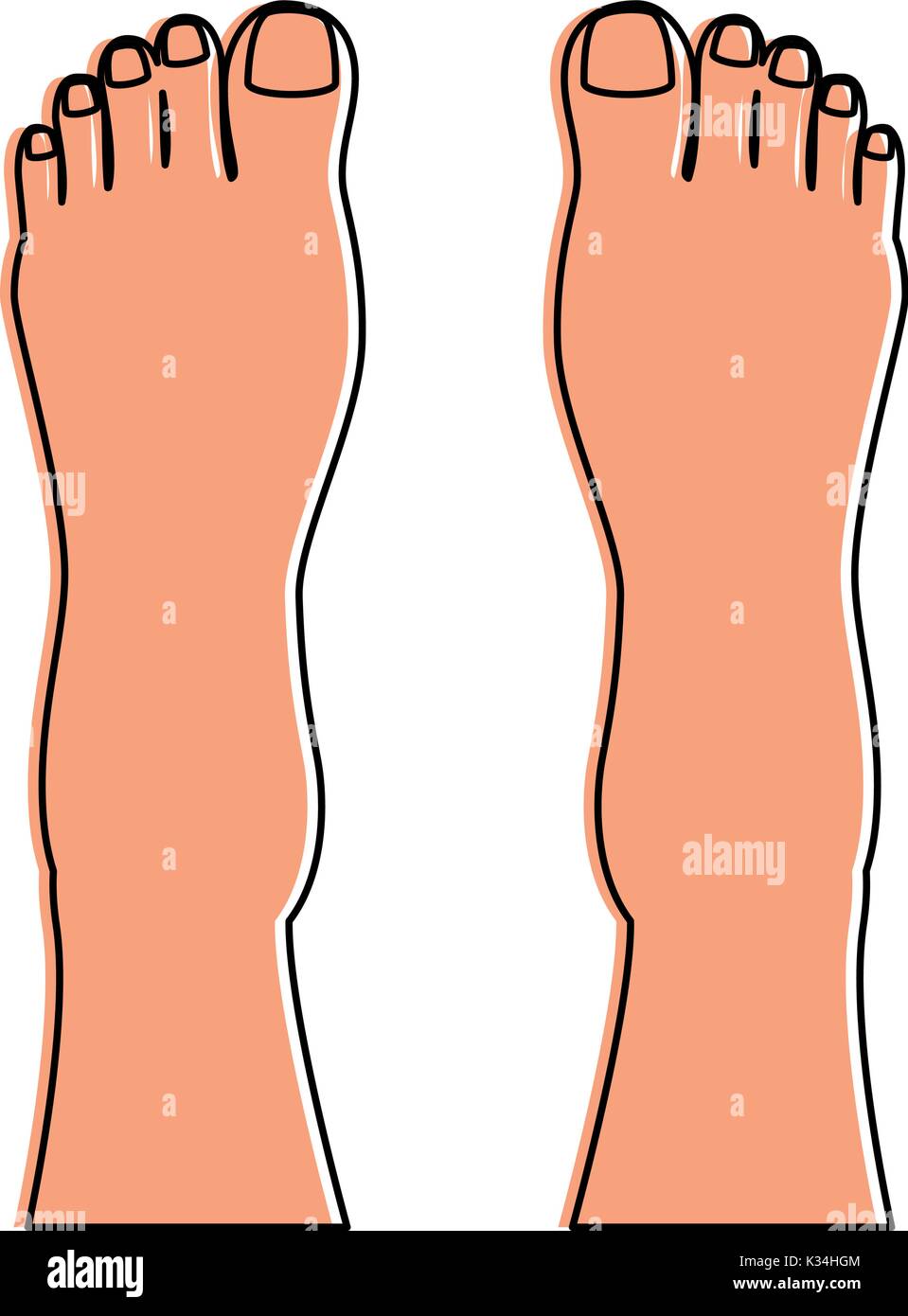 Human Feet Isolated Icon Vector Illustration Design Stock Vector Image And Art Alamy