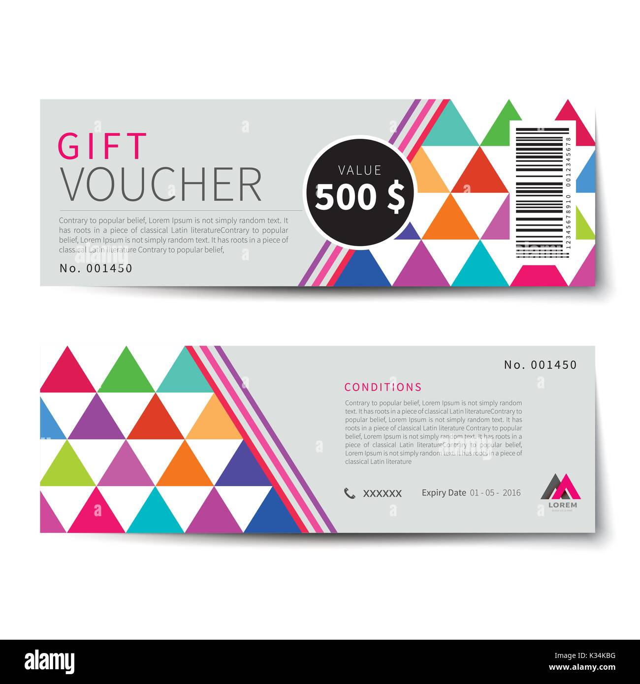 Template gift voucher background Cut Out Stock Images & Pictures - Alamy