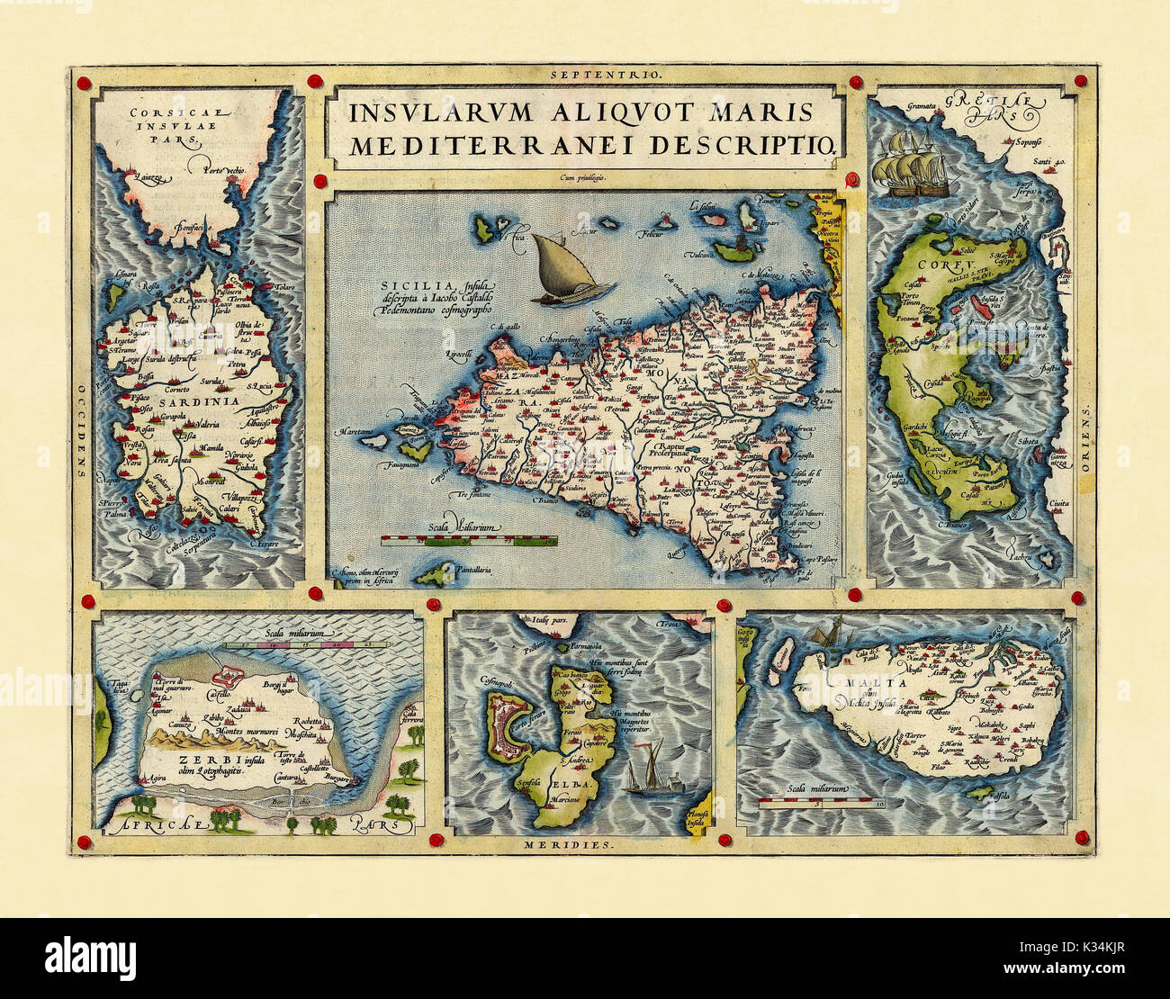 Map corfu hi-res stock photography and images - Alamy