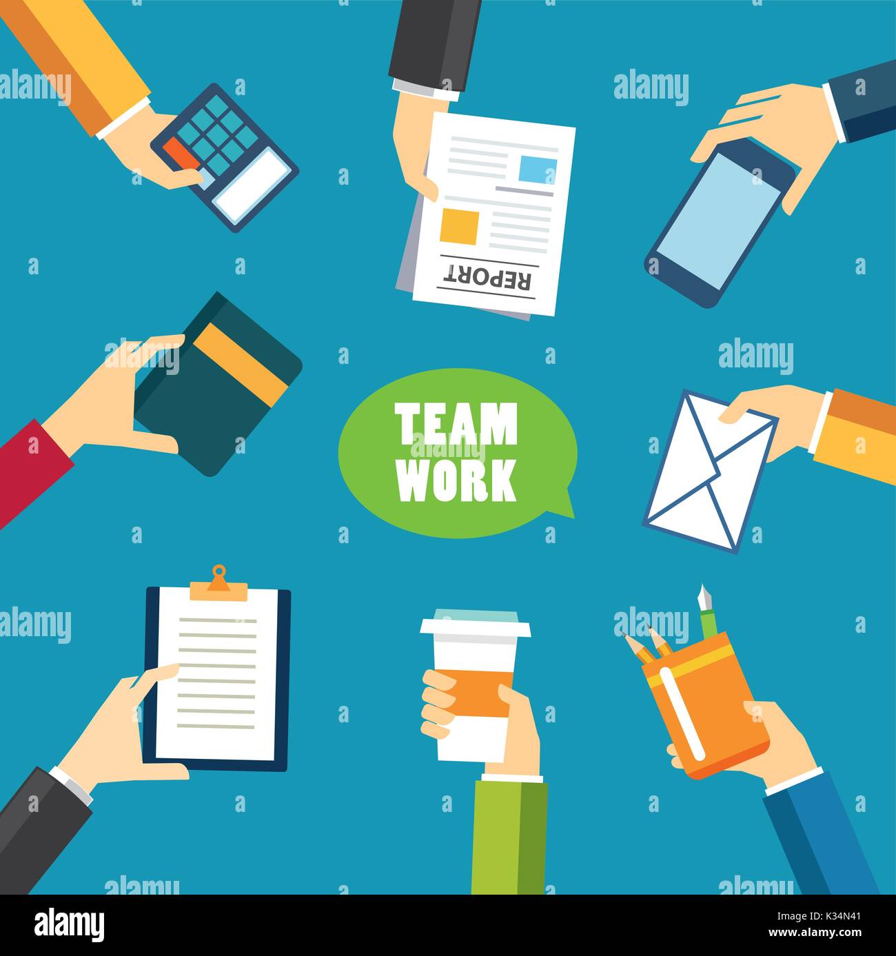 Coffee connect Stock Vector Images - Alamy