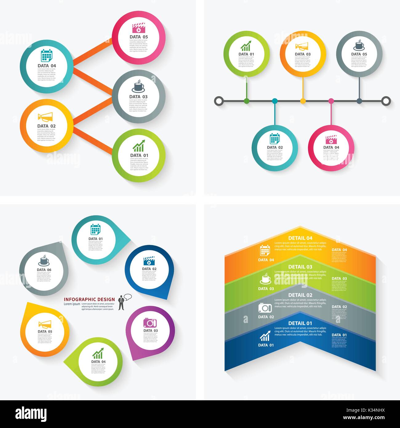 set of infographic templates Stock Vector Image & Art - Alamy