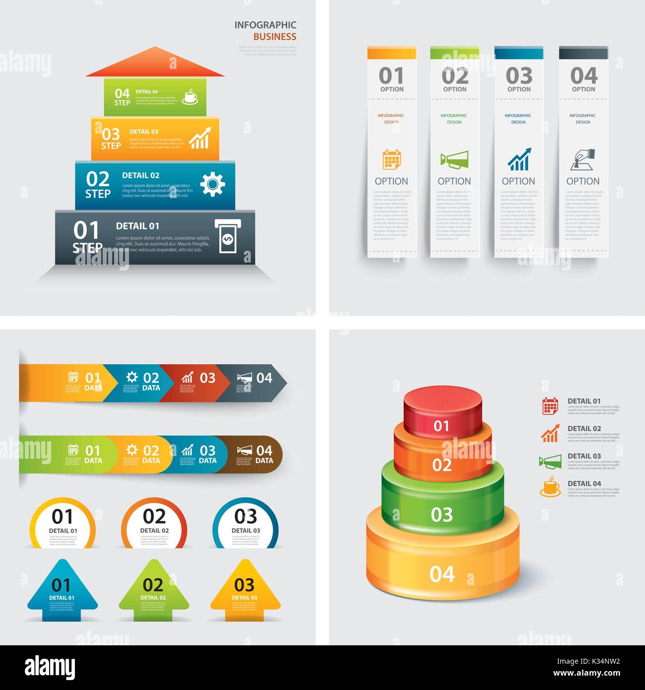 Infographic templates hi-res stock photography and images - Alamy