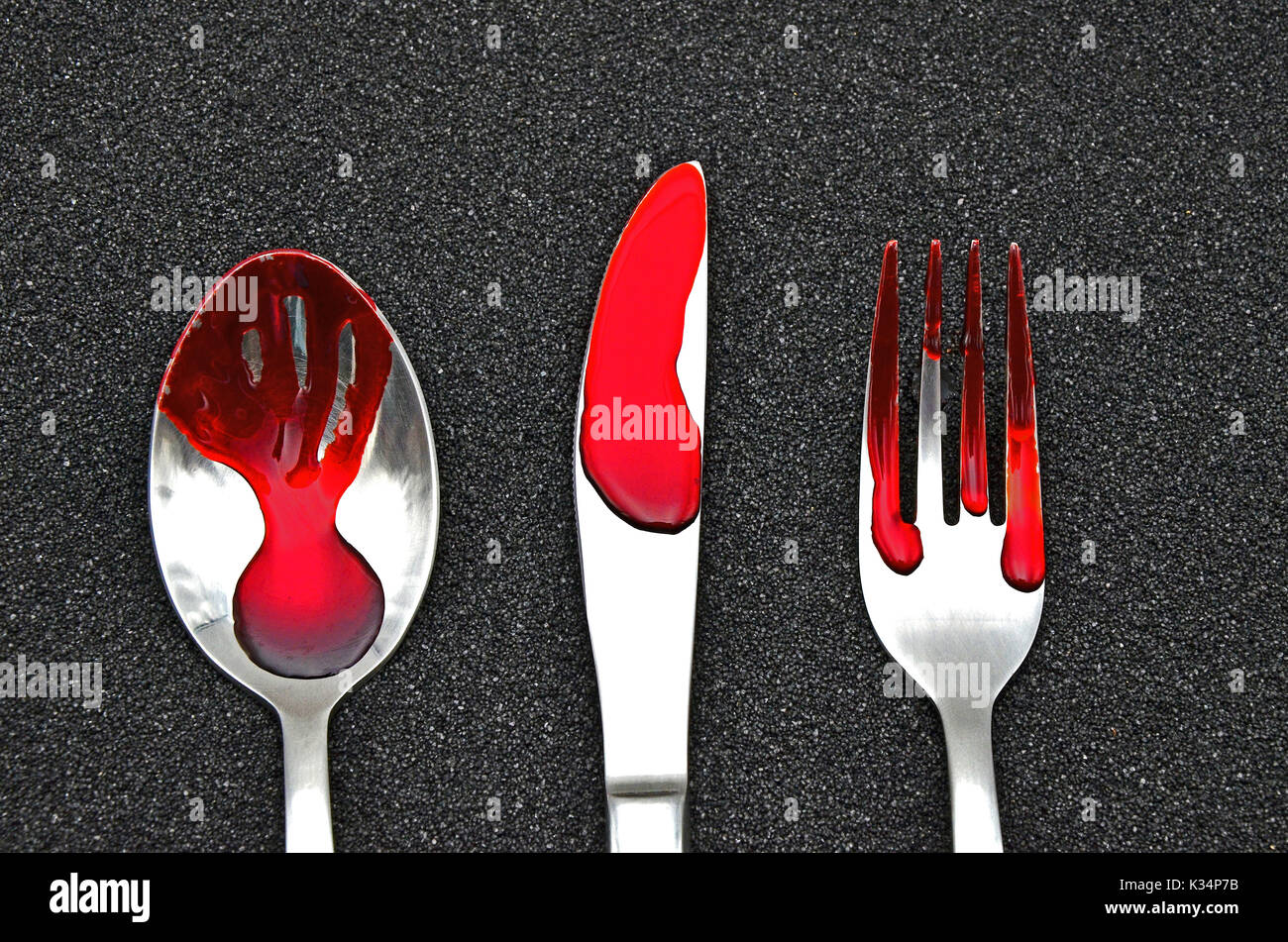 Knife fork spoon love hi-res stock photography and images - Alamy
