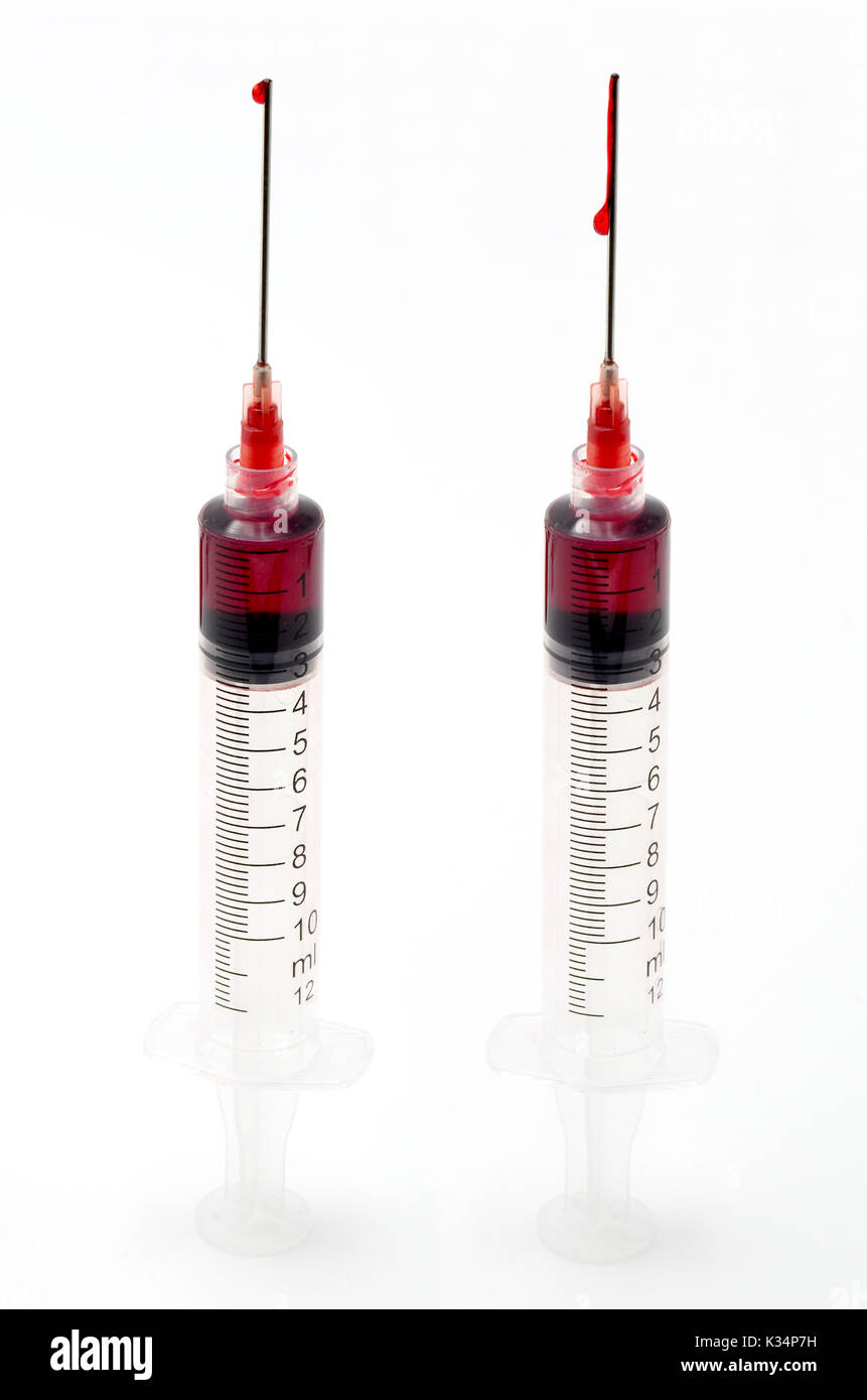Blood donation syringe icon hi-res stock photography and images - Alamy