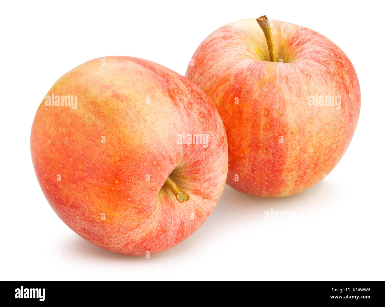 pink apples path isolated Stock Photo - Alamy