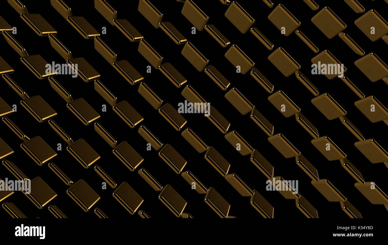 Abstract background with gold square. 3d rendering Stock Photo - Alamy