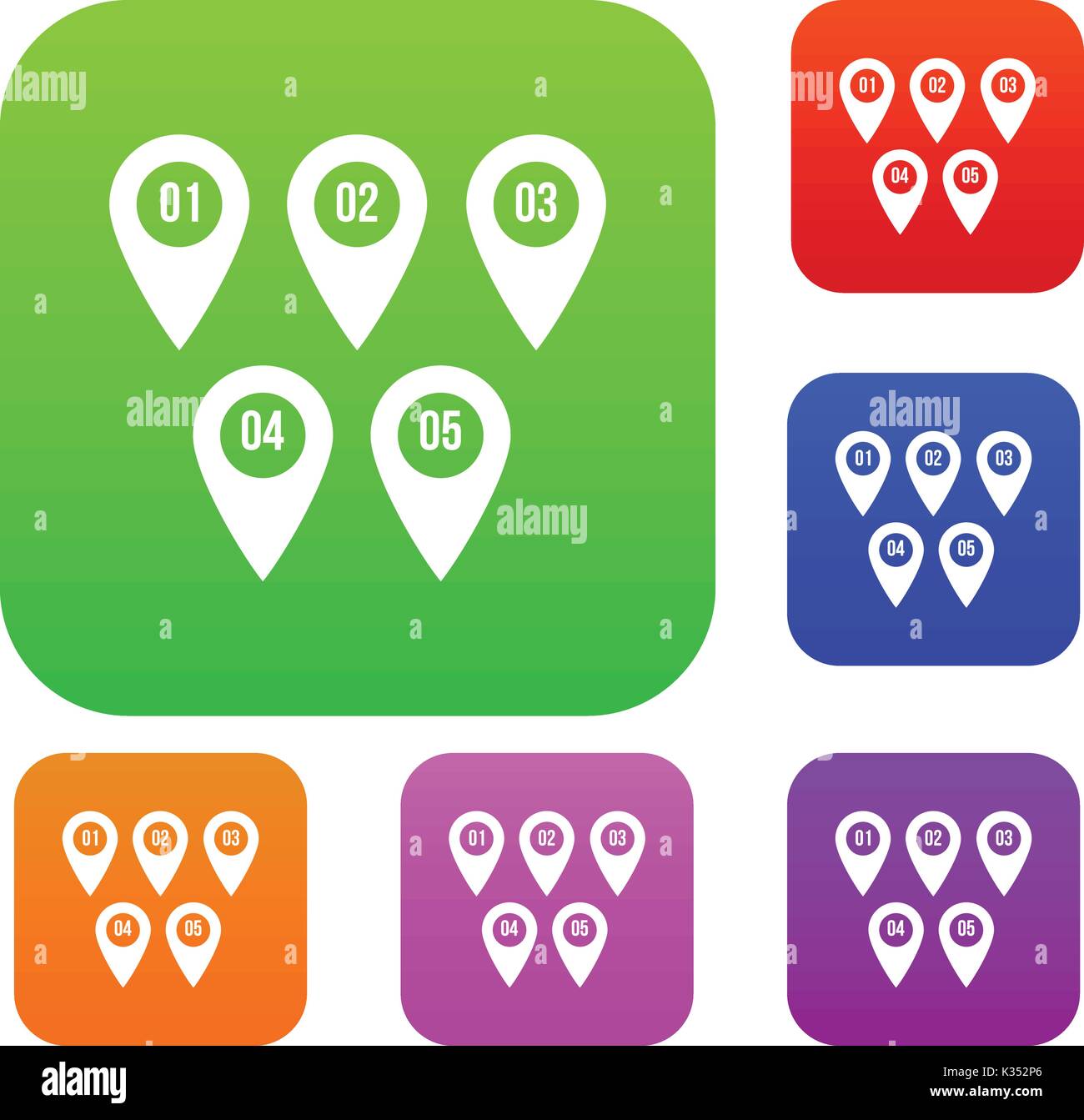 Pointer marks set collection Stock Vector Image & Art - Alamy