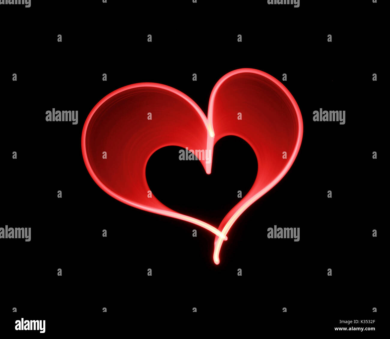 Light red heart art hi-res stock photography and images - Alamy