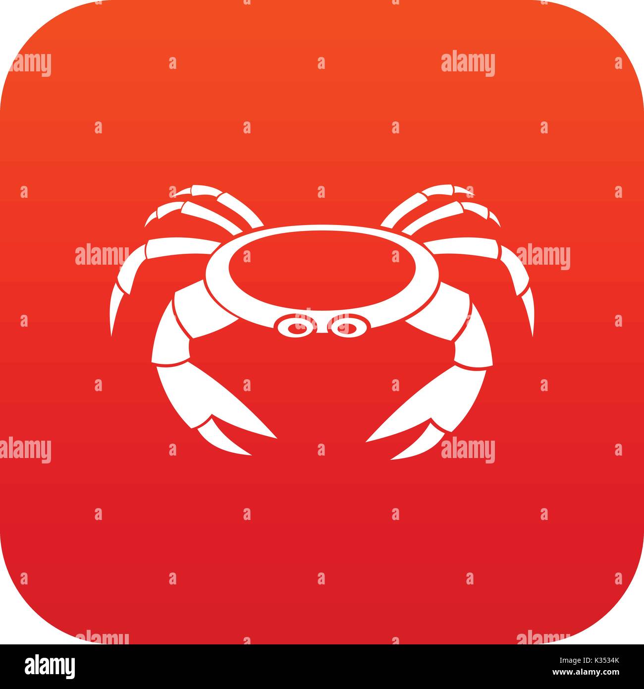 Raw crab icon digital red Stock Vector Image & Art - Alamy