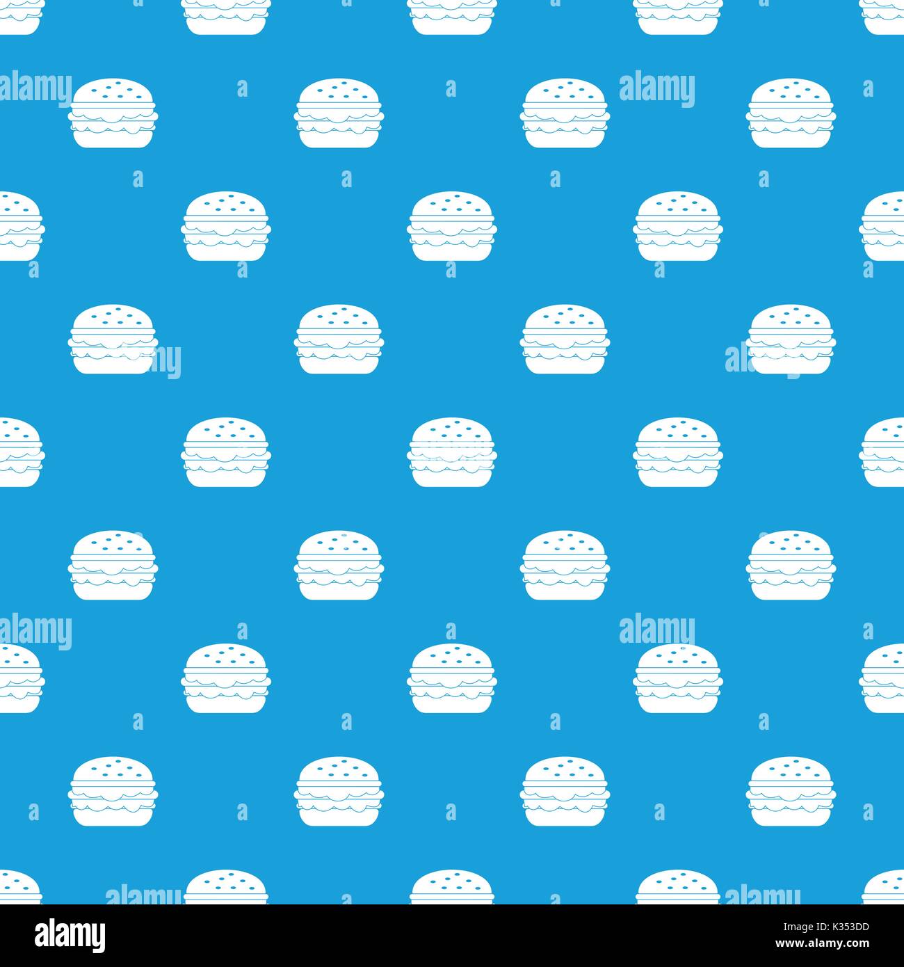 Burger pattern seamless blue Stock Vector Image & Art - Alamy