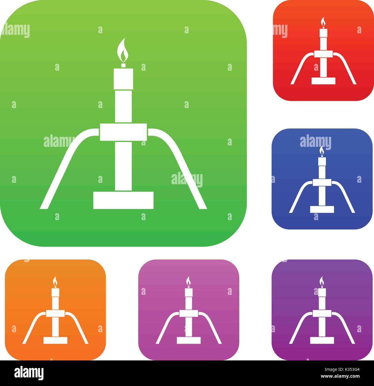 Gas flare tower Stock Vector Images - Alamy