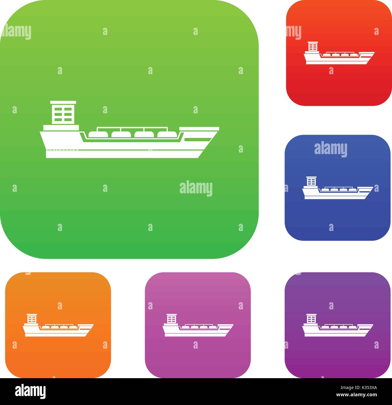 Oil tanker ship set collection Stock Vector Image & Art - Alamy