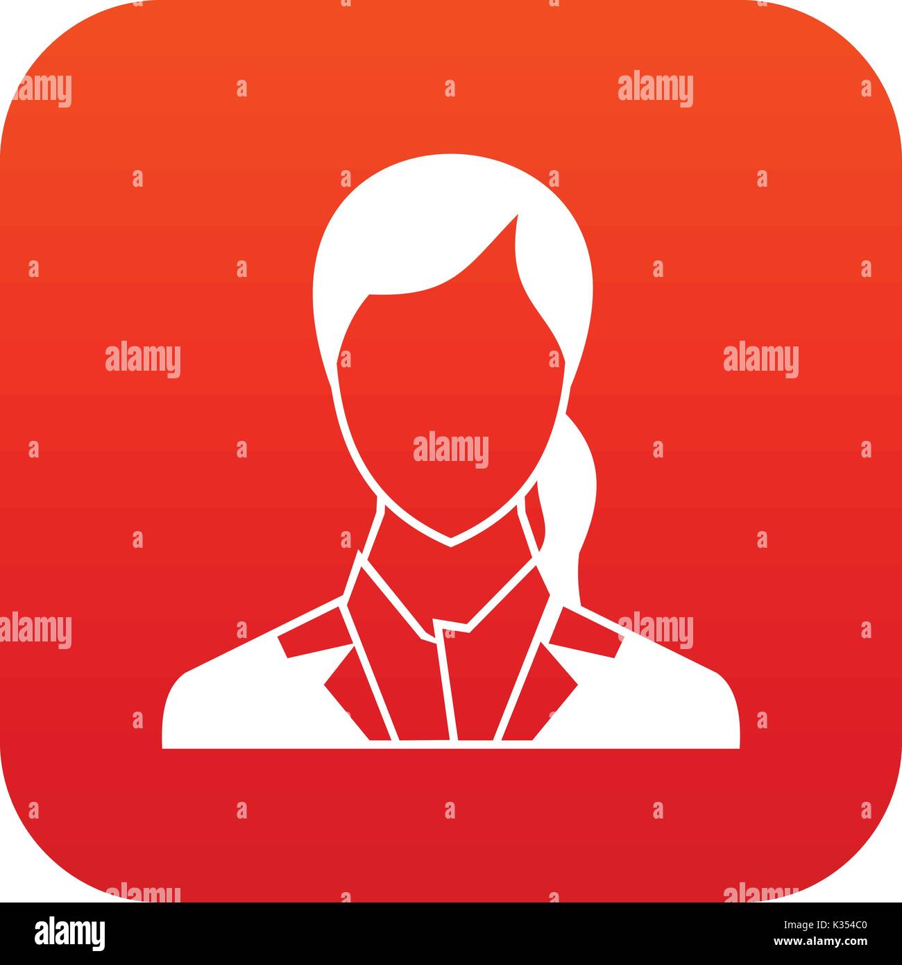 Woman icon digital red Stock Vector Image & Art - Alamy