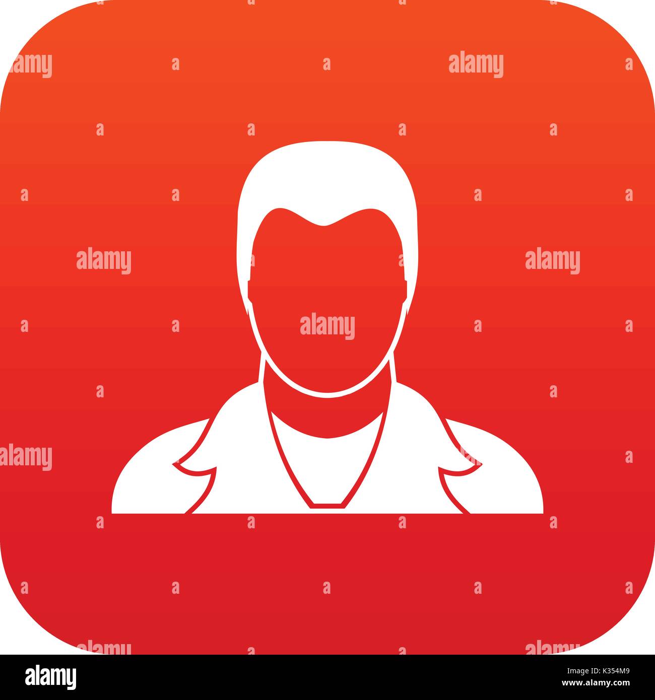 User icon digital red Stock Vector Image & Art - Alamy