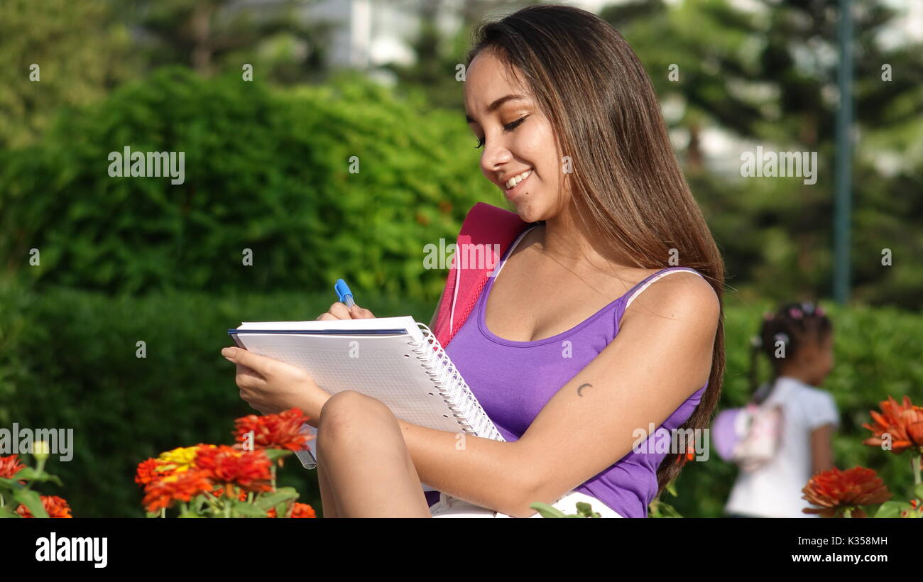 Pretty Female Student Stock Photo - Alamy