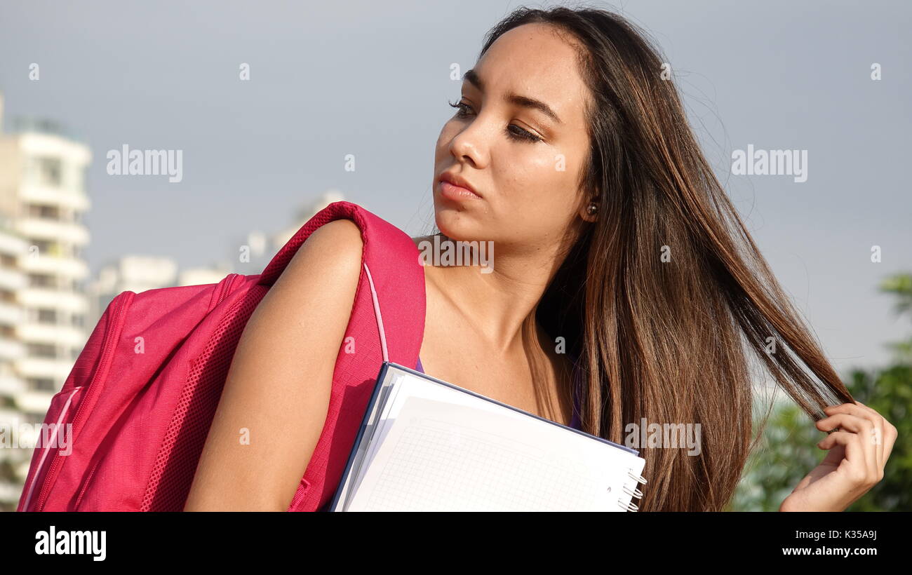 Pretty Girl Student Stock Photo - Alamy