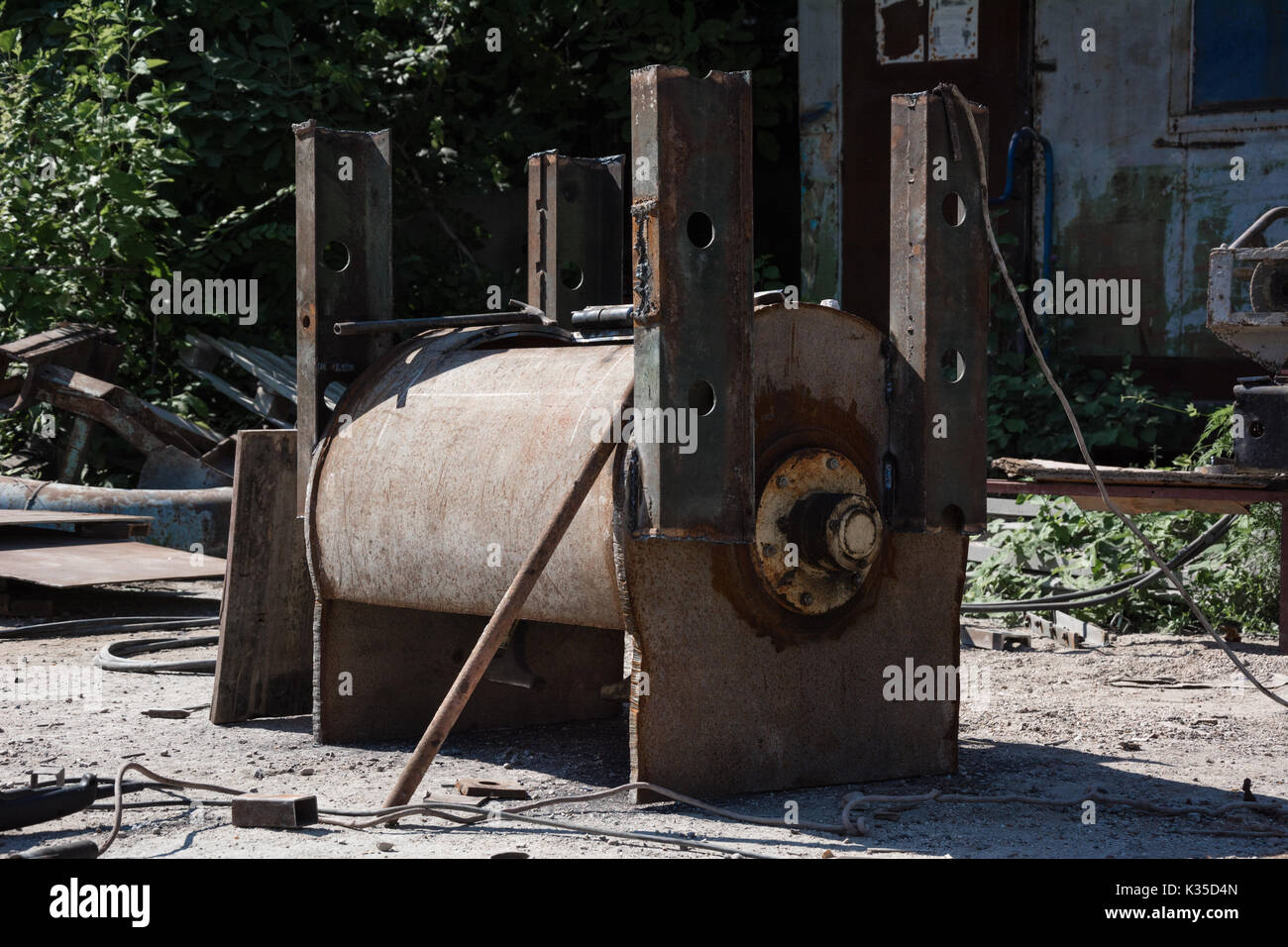 Old metal tank hi-res stock photography and images - Alamy