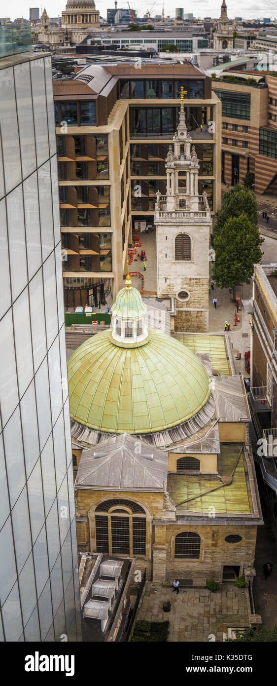 Rooftop view of the historic church of St Stephen Walbrook (Chad Varah ...