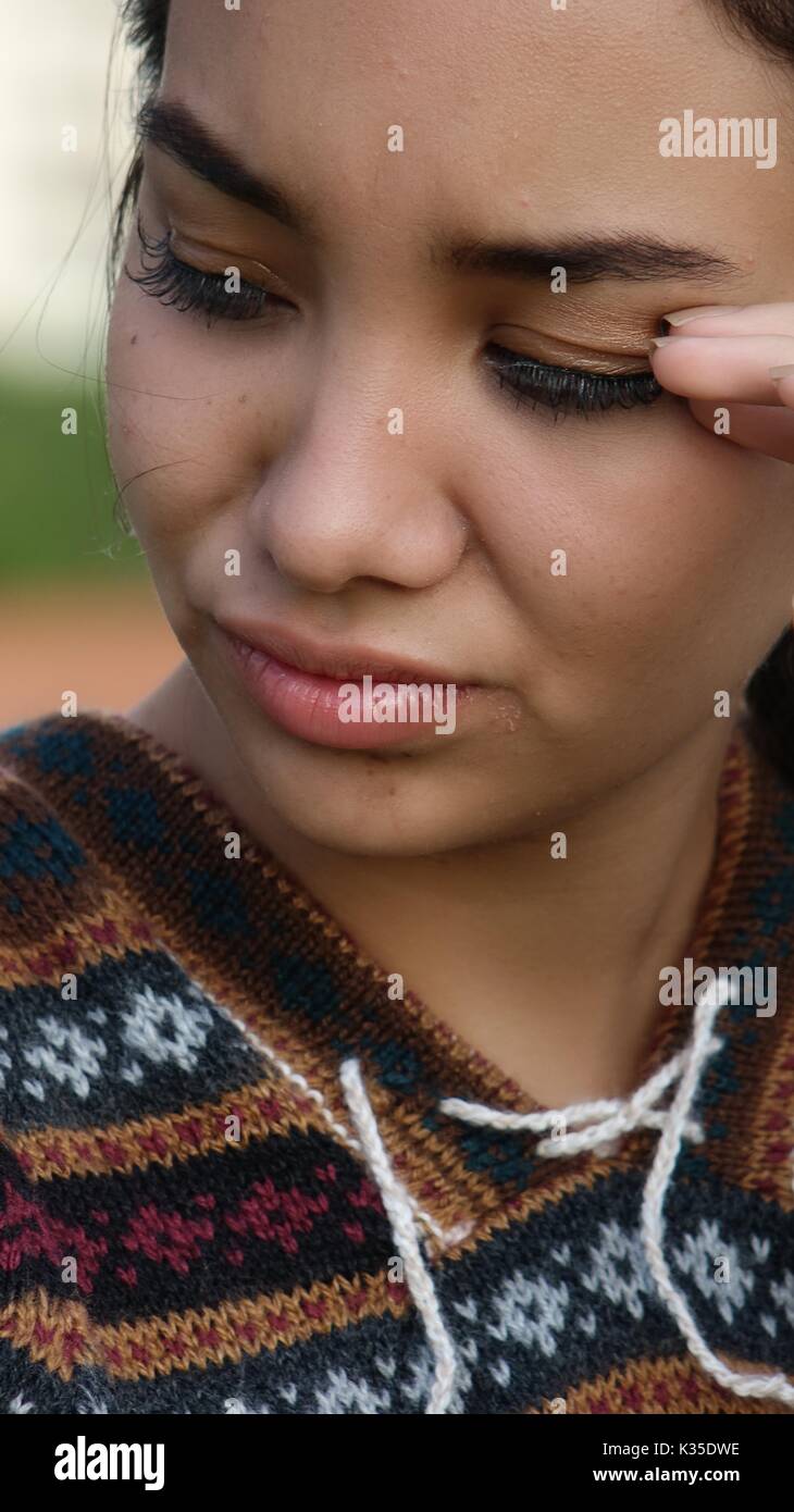 Sad Teenage Female Stock Photo - Alamy