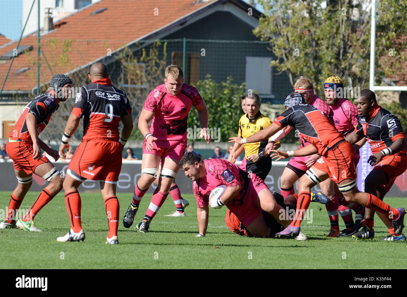 Rugby: LOU vs London Welsh, Lyon, France Stock Photo - Alamy