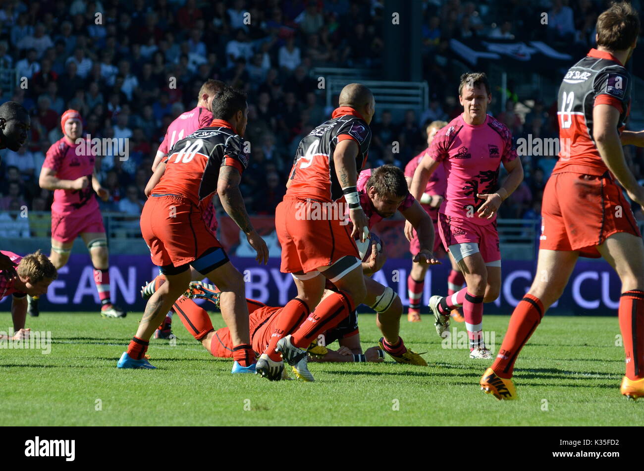 Rugby: LOU vs London Welsh, Lyon, France Stock Photo - Alamy