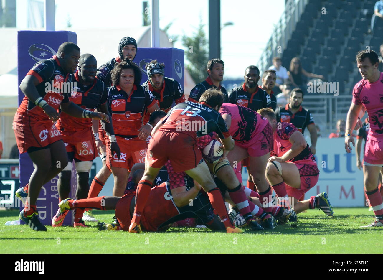Rugby: LOU vs London Welsh, Lyon, France Stock Photo - Alamy