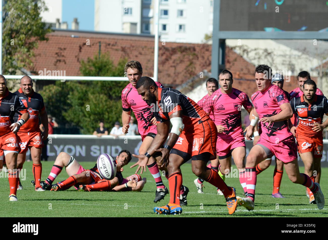 Rugby: LOU vs London Welsh, Lyon, France Stock Photo - Alamy