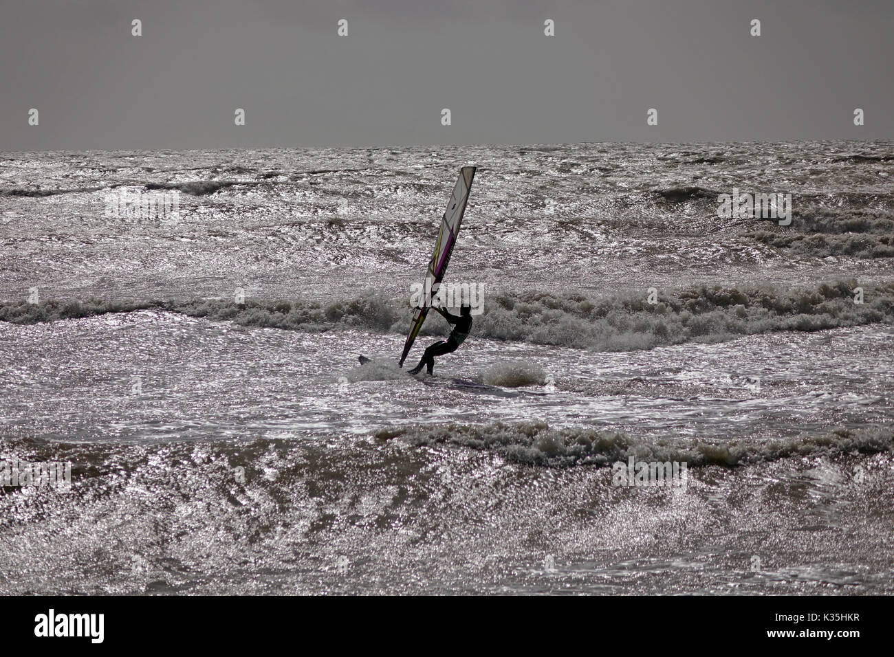 Upright wind surfer hi-res stock photography and images - Alamy