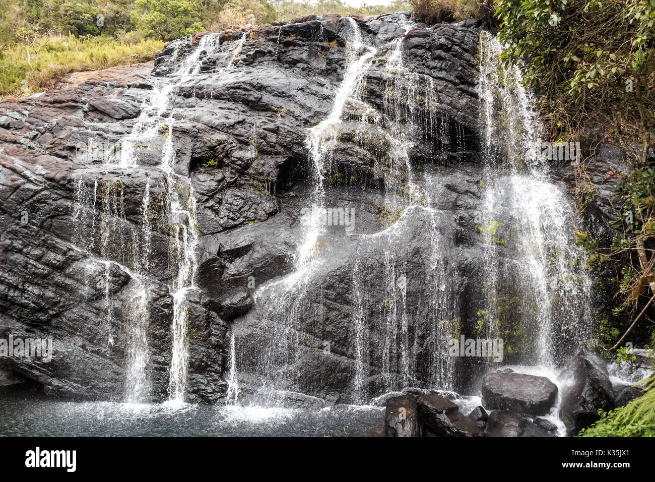 Bakers Falls in Horton plains, Sri Lanka. The height of Baker's ...