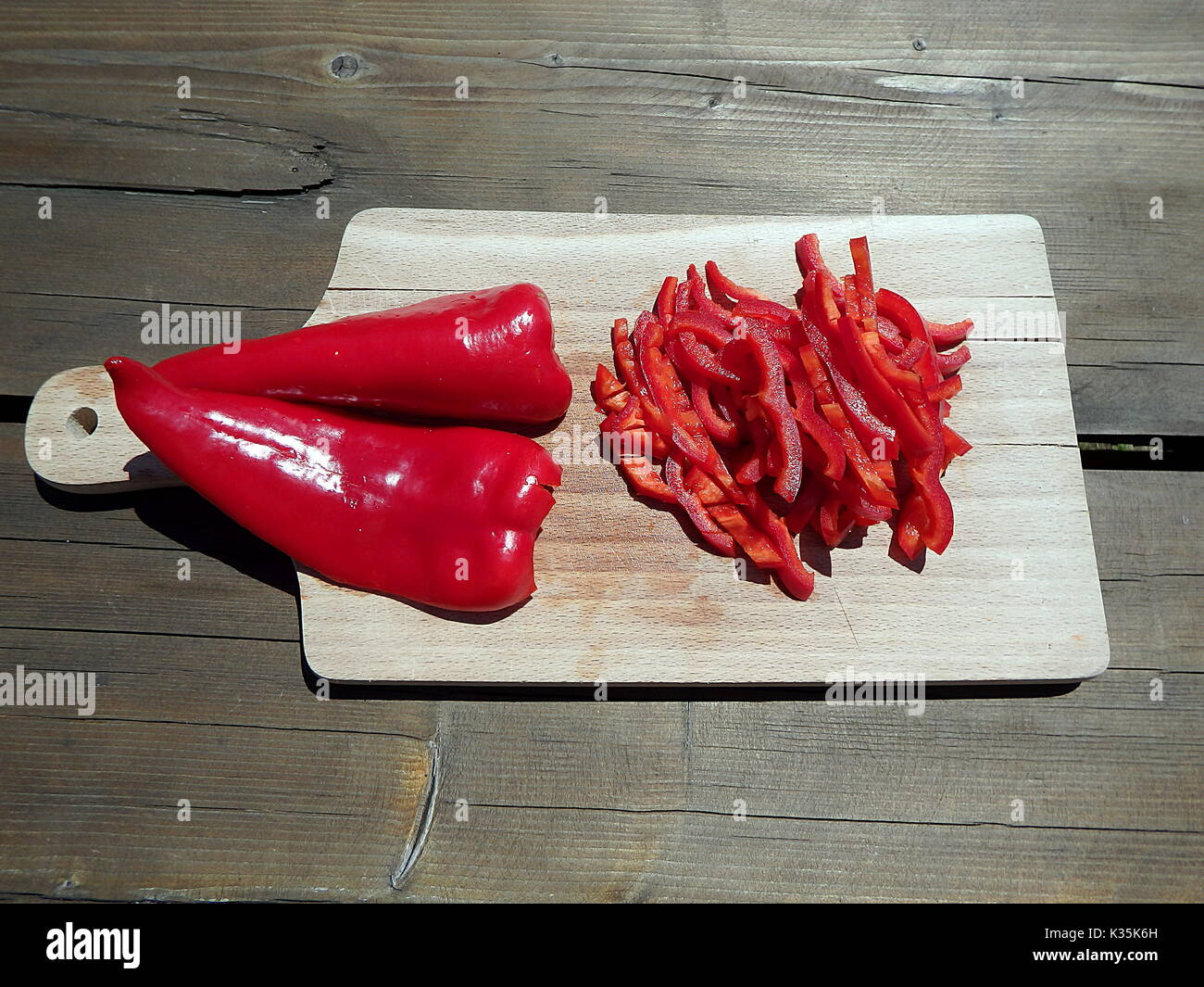 Bell pepper strip hi-res stock photography and images - Alamy
