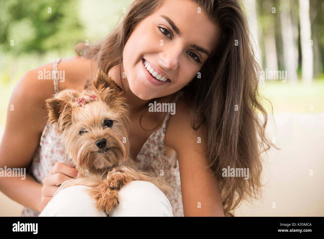 Woman loves dog hi-res stock photography and images - Alamy