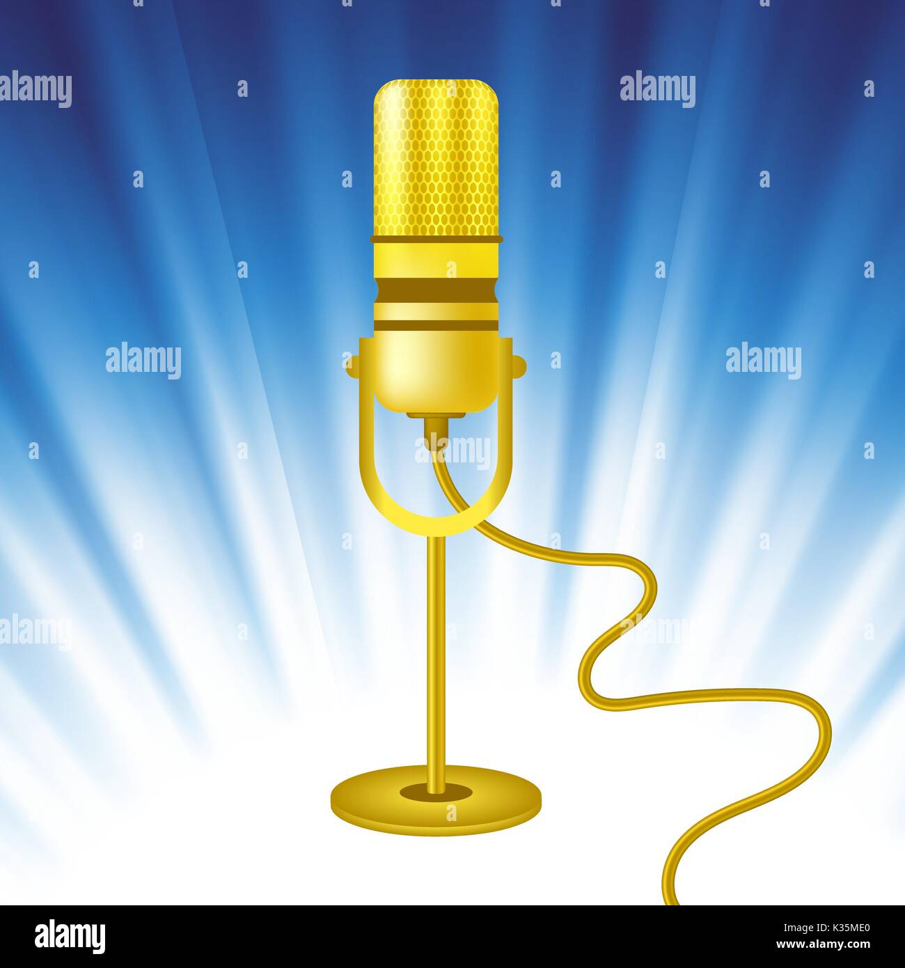 Gold audio wave Stock Vector Images - Alamy